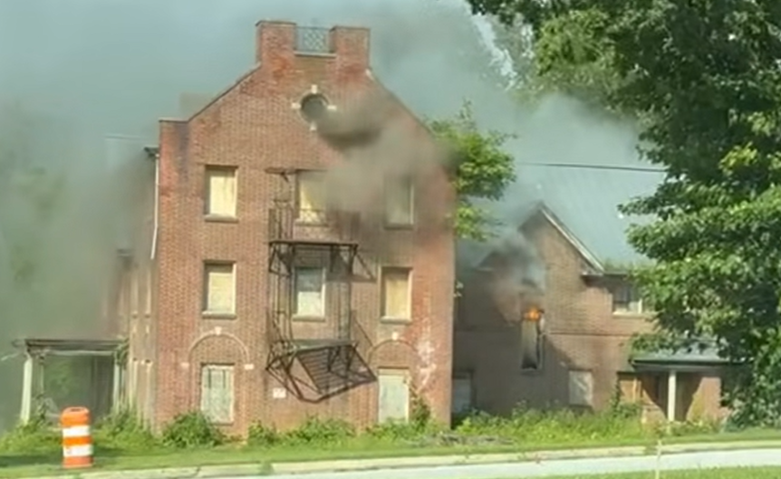 Fire Showing at Vacant Structure Fire at the old Bissell Hospital on ...